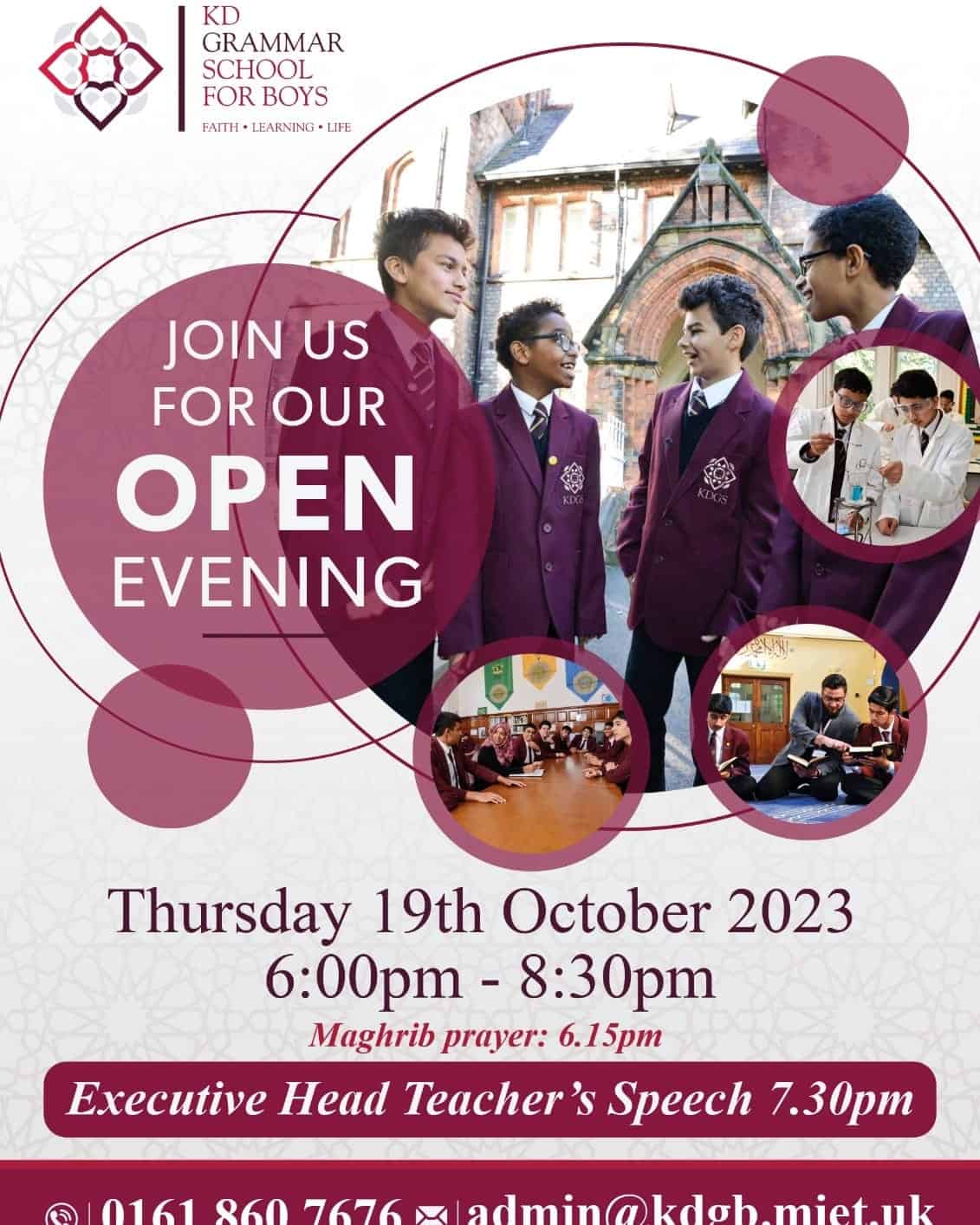 Open Evening 2023 - Kassim Darwish Grammar School for Boys